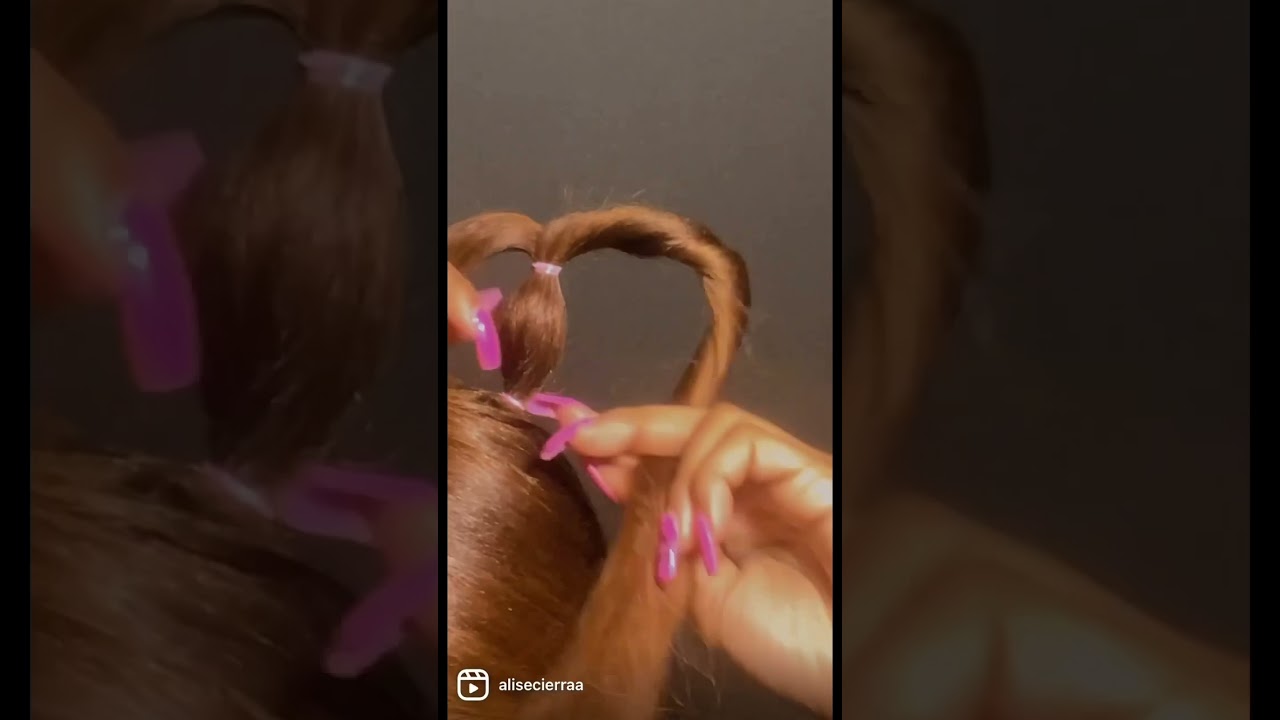 giving cindy lou 💓 #shorts #hairstyletutorial #hearthairstyle #short