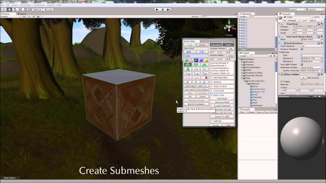 Mesh Editor Update v1.4