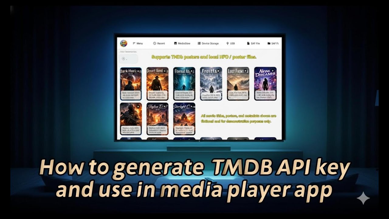 How to Get a TMDB API Key and use It in any Media Browser