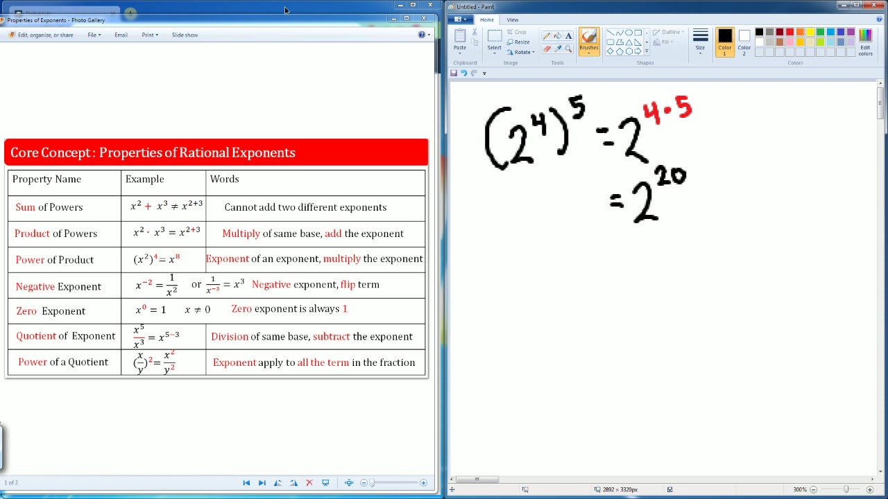 DeltaMath Basic Exponent Rules