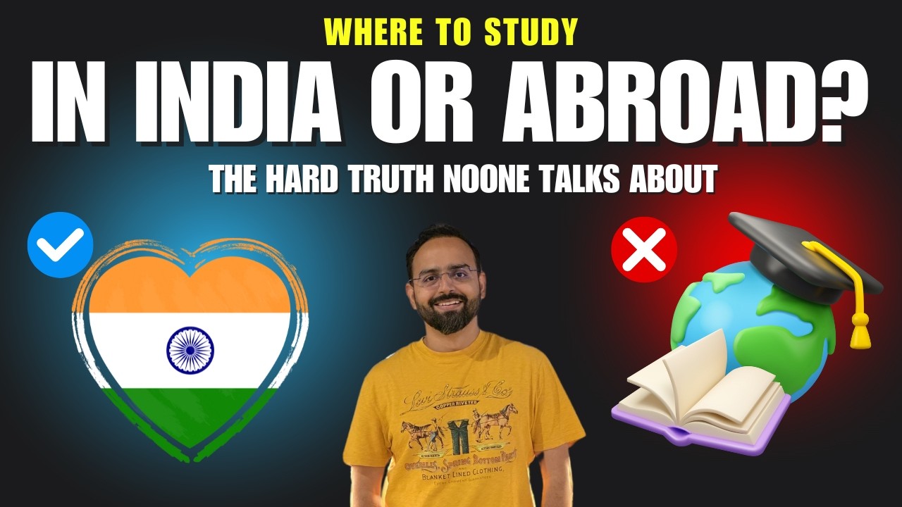 Study Abroad vs Studying in India: The Hard Truth No One Talks About! | The Sunny Shah Show
