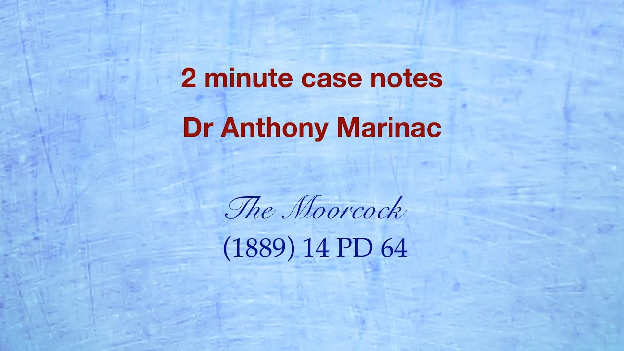 The Moorcock (Implying terms for business efficacy)