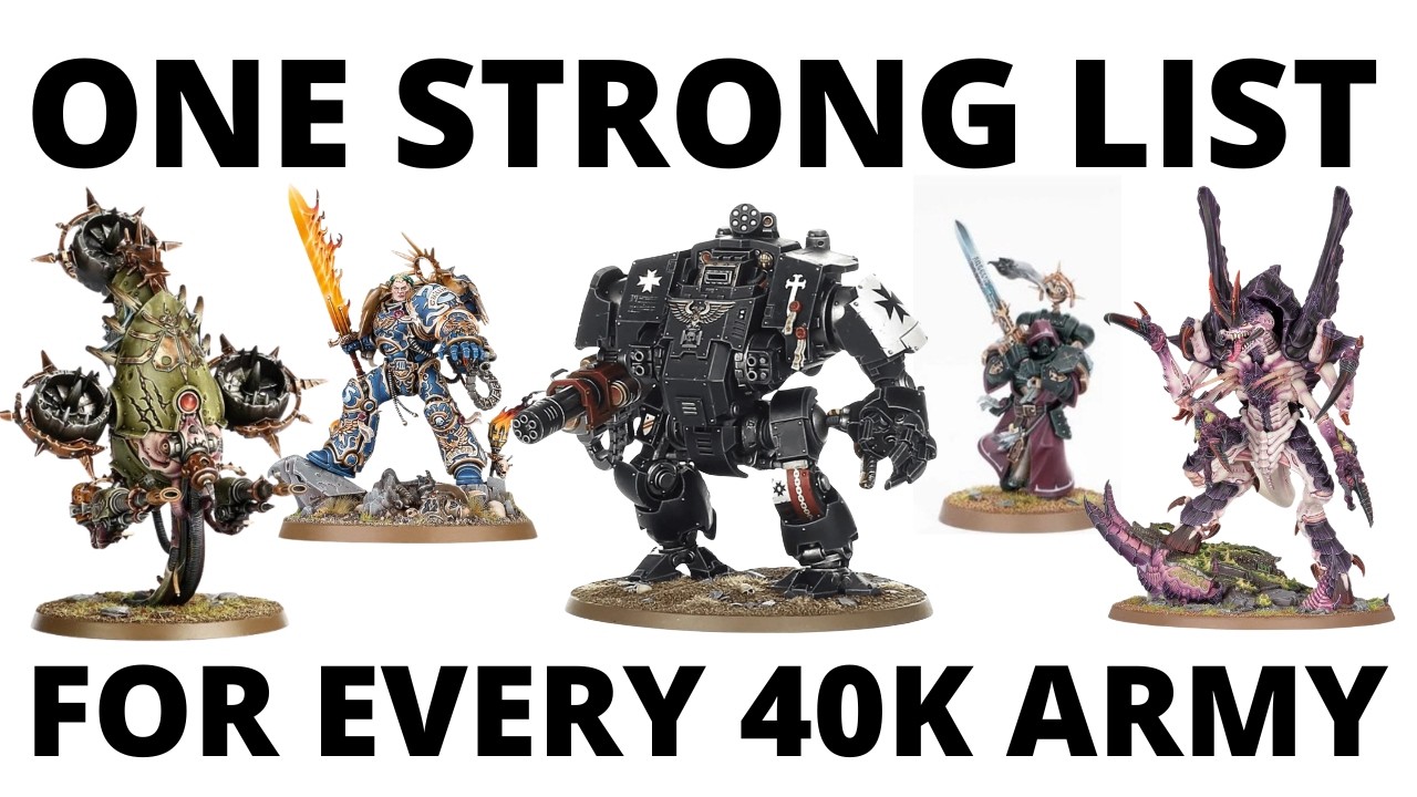 Exploring Strong Tournament Army Lists for Every Warhammer 40K Faction ...