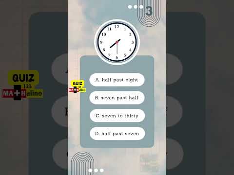 Telling Time in British English for Kids | Fun Math Grade 1 | MATHalino123 Quiz