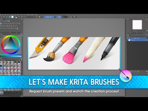 🔴[LIVE] Making free Krita brushes for you