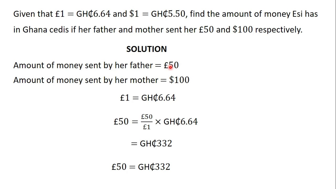 28 Converting Money from One Currency to Another QUESTION 2