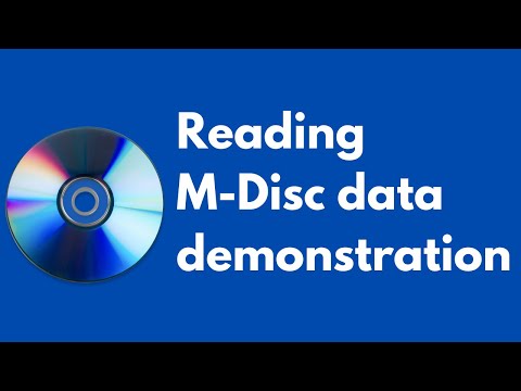 Reading Data From An M-Disc (Demonstration)