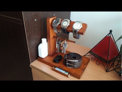 DIY men's desk organizer