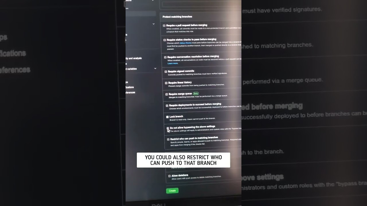 🔒How to protect the branch on GitHub. Branch rules. #github #githubtutorial