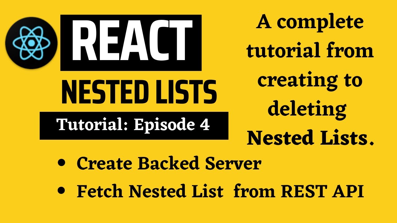 React Nested Lists : Asynchronous Multilevel Dropdown Tutorial #4