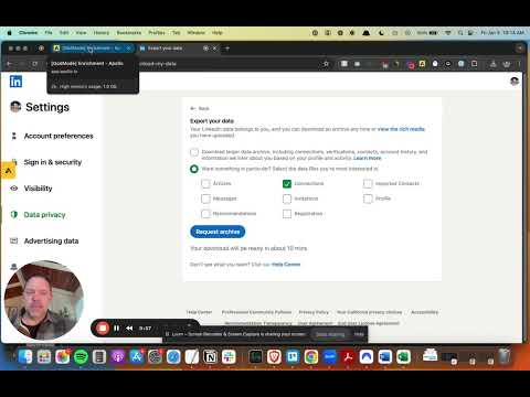 How to Find LinkedIN Connection Email Addresses with Apollo io