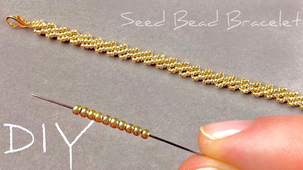 Zig Zag Seed Bead Bracelet Tutorial | Herringbone Stitch Beaded Bracelet | Seed Bead Jewelry Making