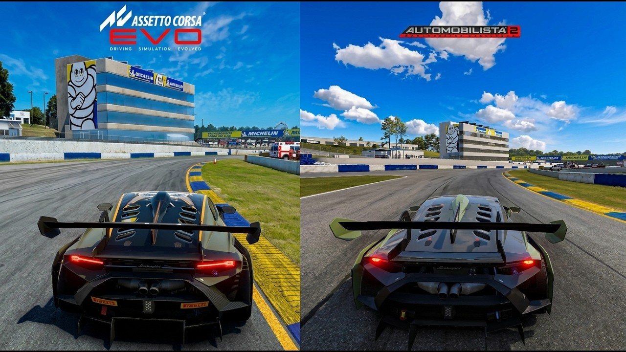 LAMBORGHINI HURACAN: ASSETTO CORSA EVO VS AUTOMOBILISTA 2 GRAPHICS SHOWDOWN