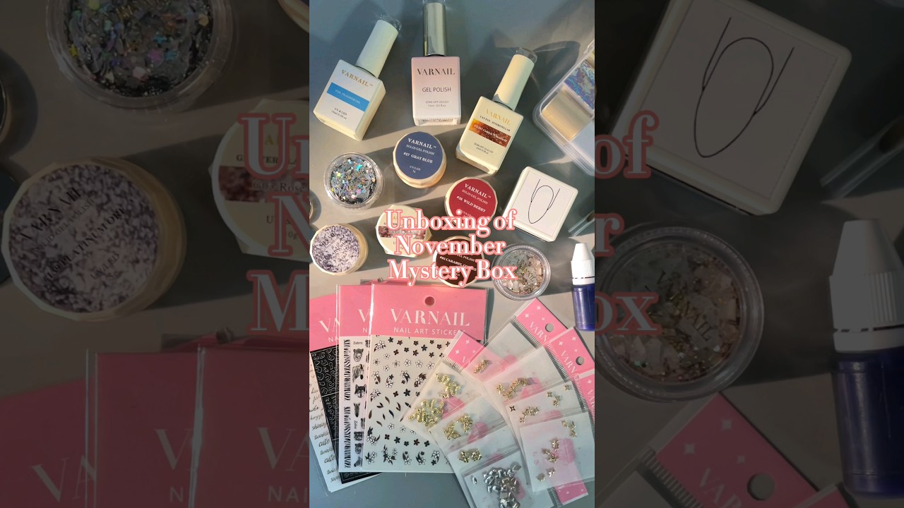 The November Mystery Box is here! Don't Miss out! #varnail #nailtutorial #nailart #cateyegel