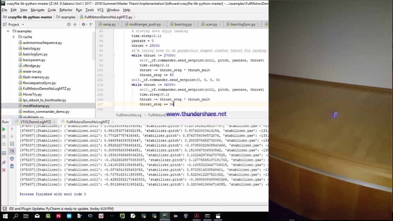 Crazyflie 2.0 | Python Library Coding Demo