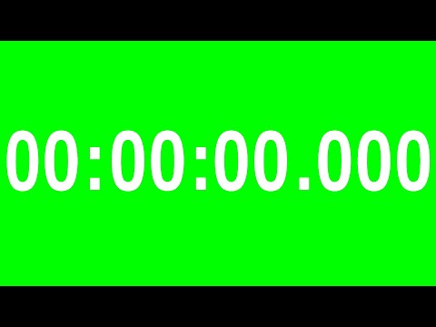 [100x] 12 Hour 60FPS Millisecond Timer | Framecount | Green Background