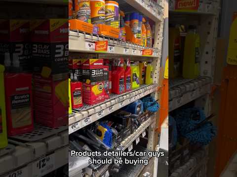 Detailing products you need at Home Depot #detailing