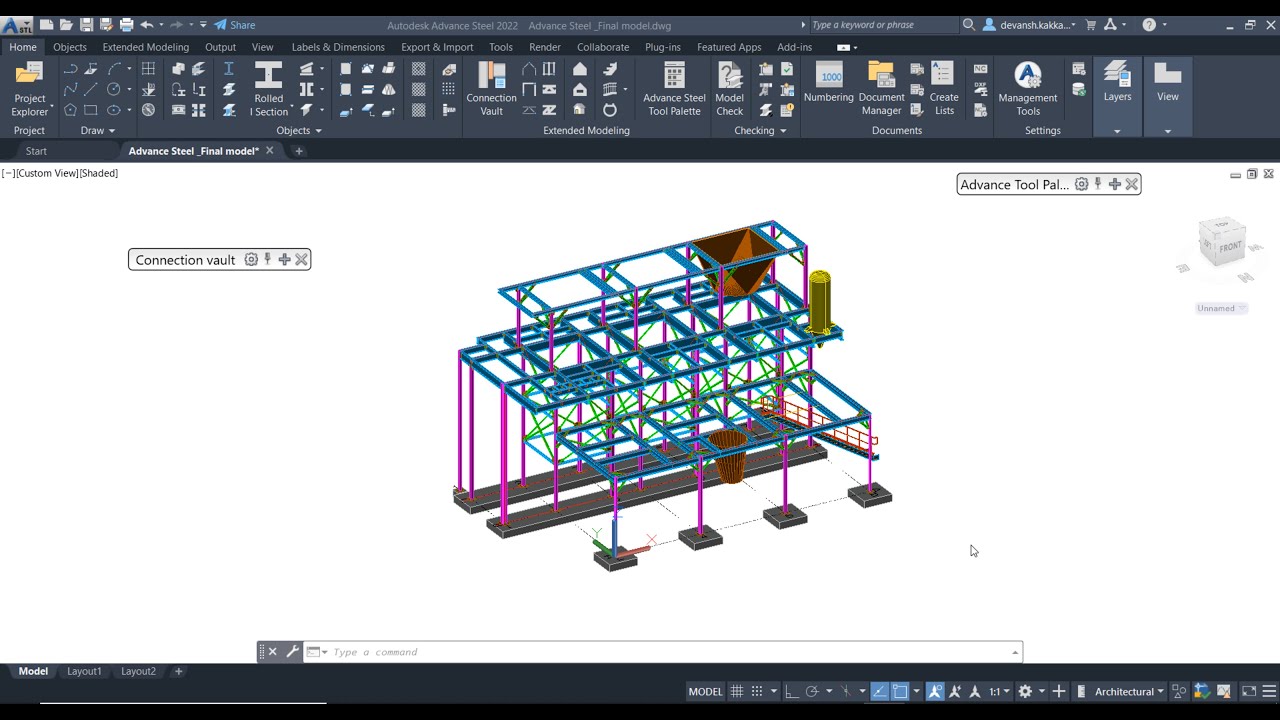Robot Structural Analysis Uncovered - Part 10 - Advance Steel / RSA