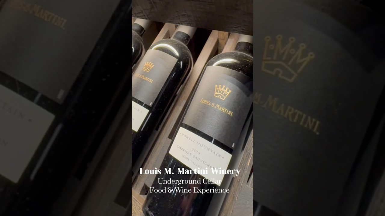 Wine tasting in Napa Valley? Underground Cellar experience at Louis M. Martini Winery