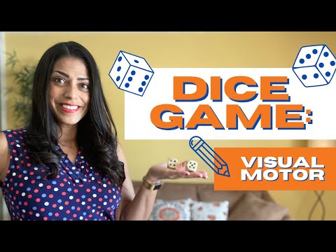 DICE GAME: VISUAL MOTOR | Occupational Therapy Tips | Handwriting Help | Teletherapy Activity