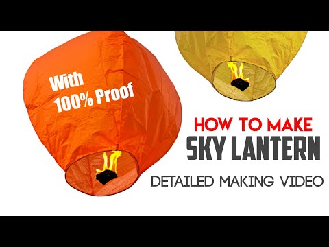 How To Make Sky Lantern at home | sky lamp | lantern fuel | Chinese lantern | Mr Local Scientist