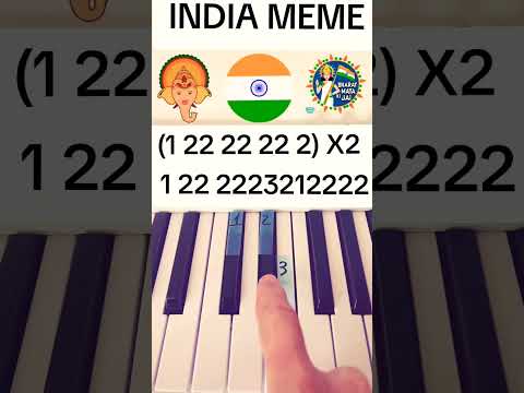 India Meme Piano - EASY Tutorial