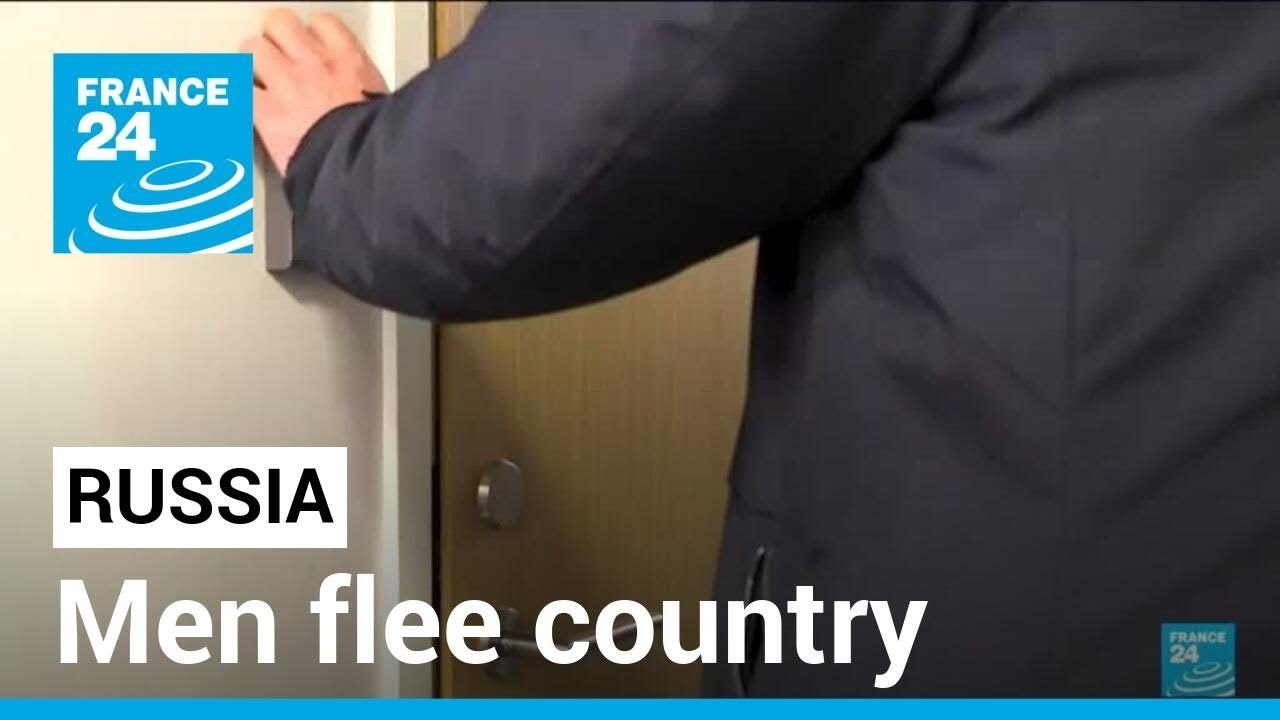 Russian men flee country to avoid being drafted to serve in Ukraine • FRANCE 24 English