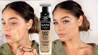 NYX CAN'T STOP WON'T STOP FOUNDATION FIRST IMPRESSION & REVIEW | Blissfulbrii