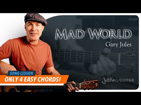 Mad World by Gary Jules /Tears For Fears | Easy Guitar Lesson