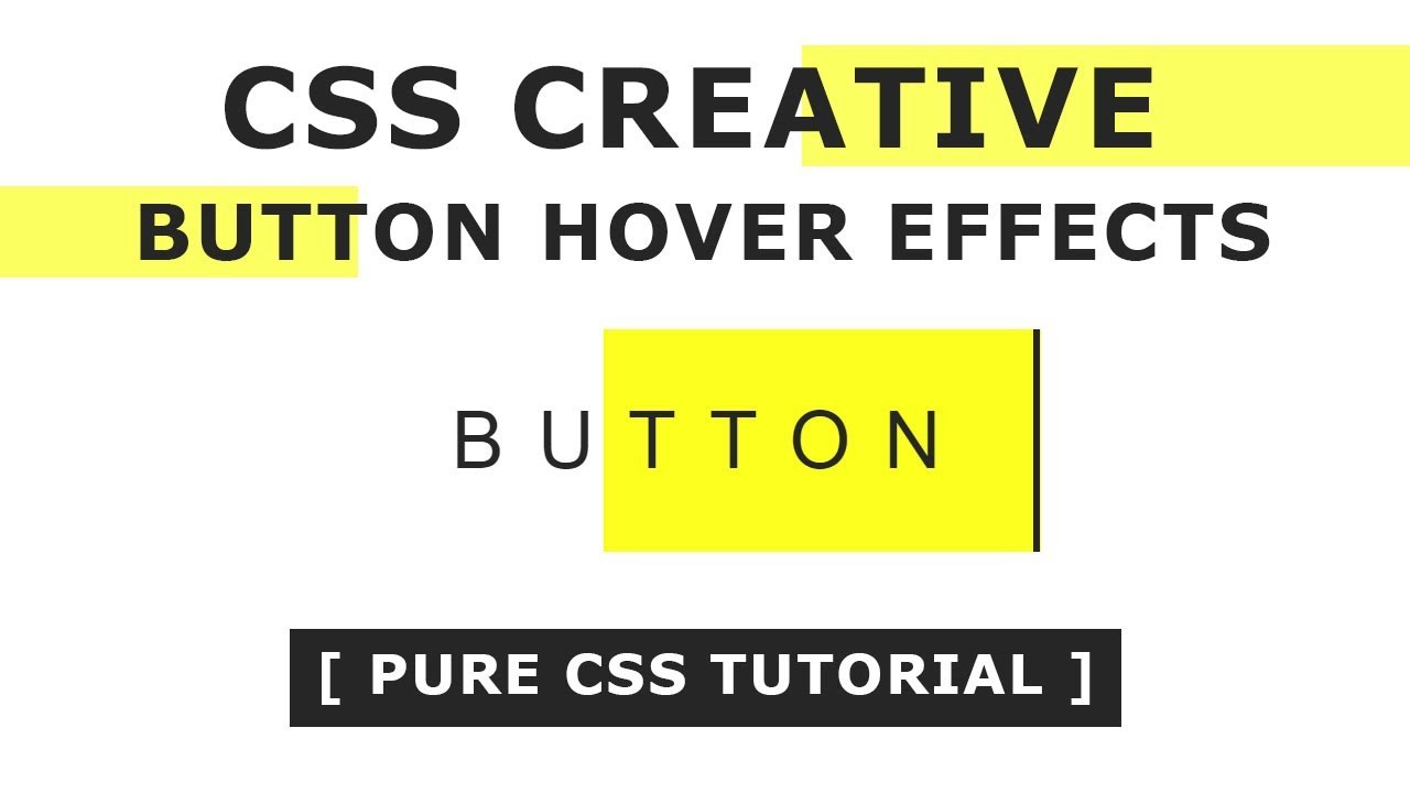 CSS Creative Button Hover Effects