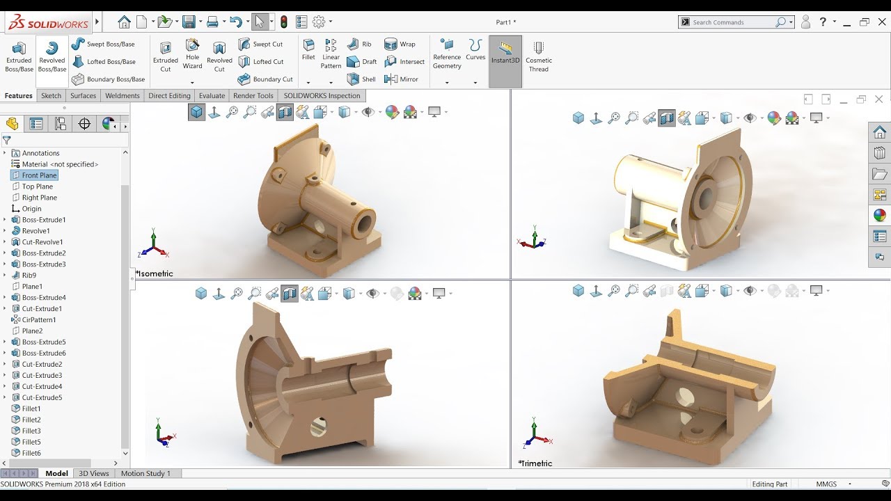SolidWorks Tutorial for beginners Exercise 111