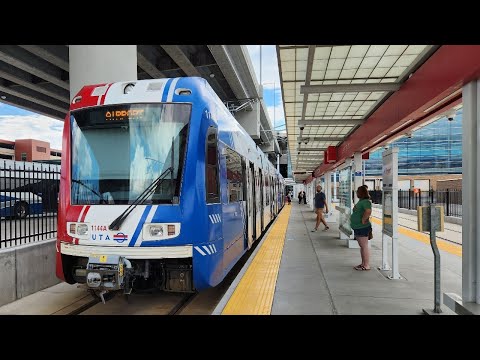 [4K] – Full Ride – Salt Lake City's UTA TRAX Green Line – Southbound – Airport – West Valley Central