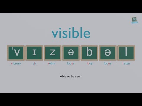 How to pronounce visible ?
