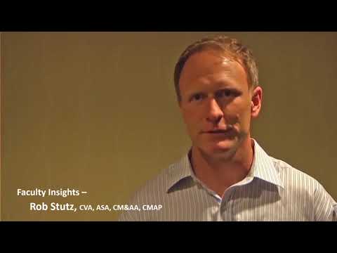 Faculty Insights - Rob Stutz, CVA, ASA, CM&AA, CMAP