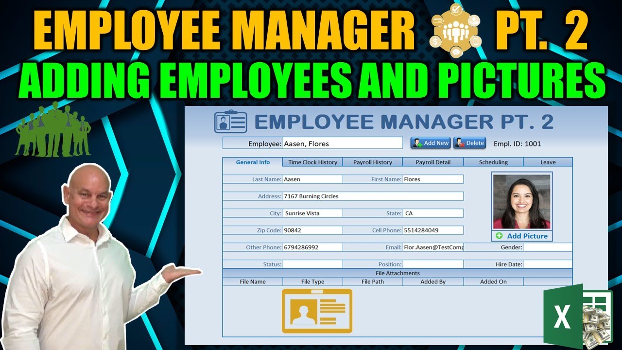 Link Employee Photos to Excel Profiles Automatically  [Employee Manager Part 2]