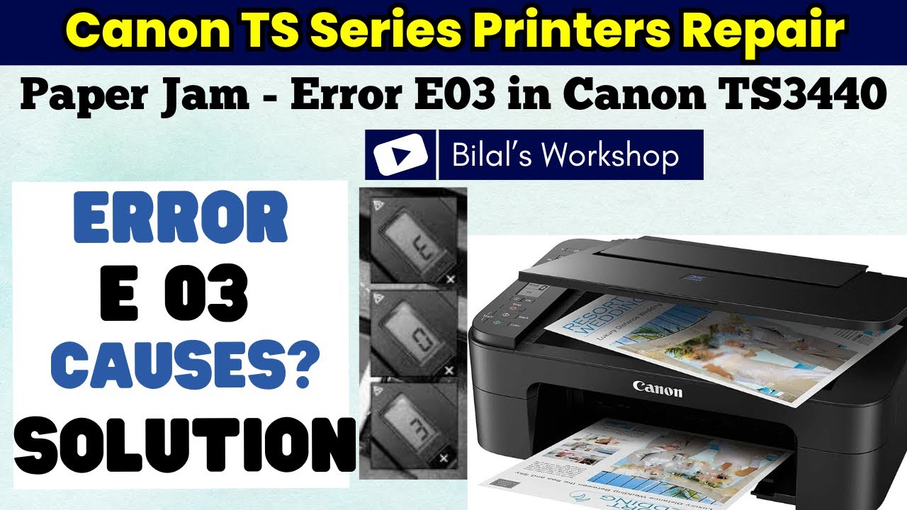 Fixing Error E03 on Canon PIXMA TS Series Printers – Step-by-Step Guide