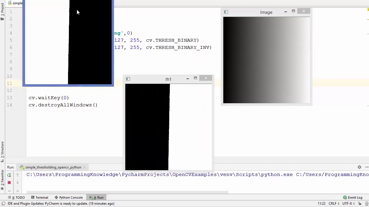 14. Simple Image Thresholding in OpenCV Python
