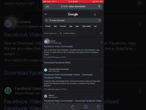 FB Video downloader for i phone|#howtodownload #fbvideodownload #fbreels #iphone #facebook #virul 