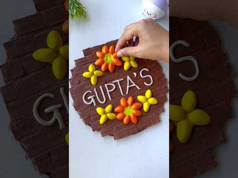 DIY Nameplate ideas😍#easy #craft #tutorial #shorts