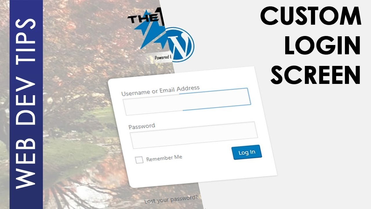 Customize WordPress Login Screen Without Plugins using Custom Code