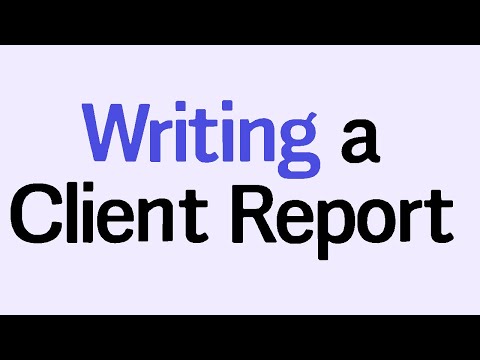 UWC Tutorials - Writing a Client Report