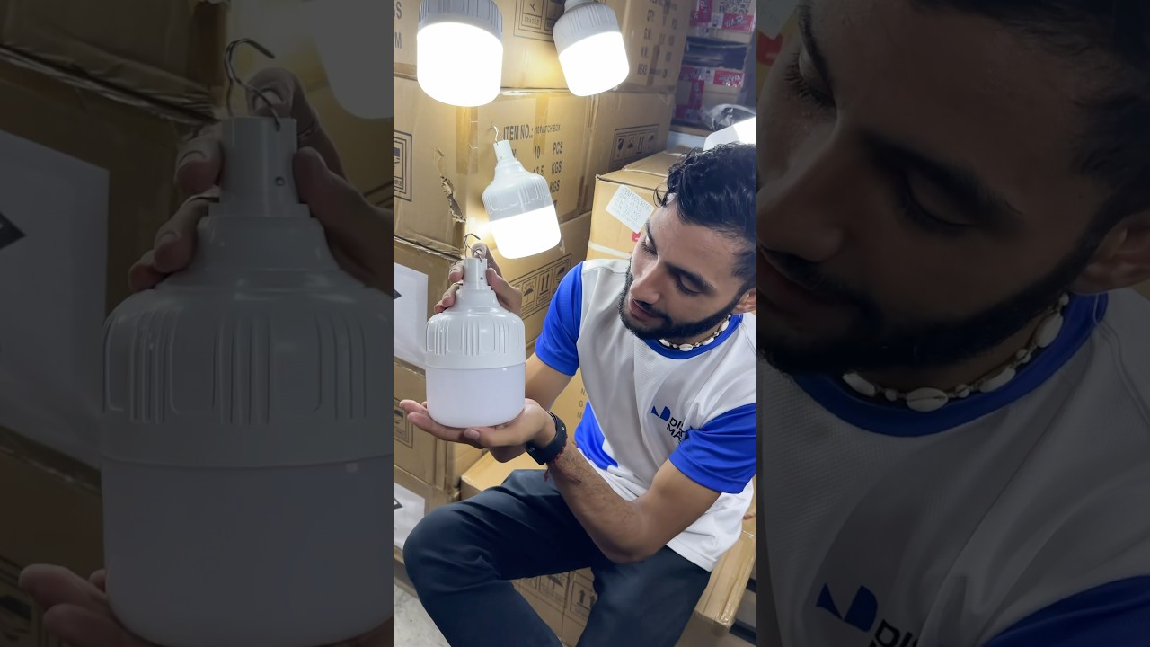 Rechargeable LED spotlight, powerful large 50W 7000k model, shipping throughout #Ecuador