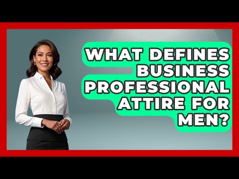 What Defines Business Professional Attire For Men? - The College Explorer