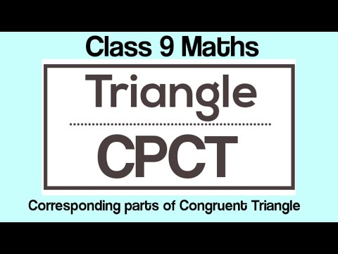 Meaning of Corresponding Parts of Congruent Triangles Video Lecture ...