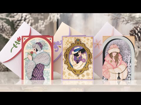 Winter Fashionista Note Cards SVG Bundle - Official Trailer