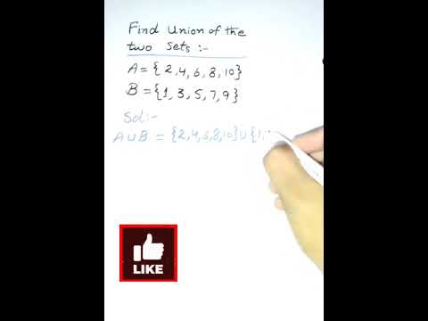 Union of tow #sets #class9th | Math Point 4U @msaleemkhan7337