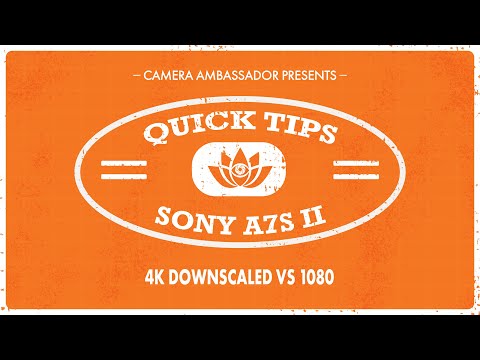 4K downscaled vs 1080 on the Sony A7SII - Quick Tips By Camera Ambassador