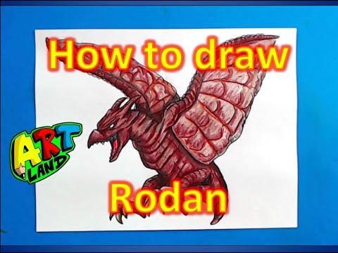 How to Draw Rodan from Godzilla King of the Monsters Step by Step – I'm ...