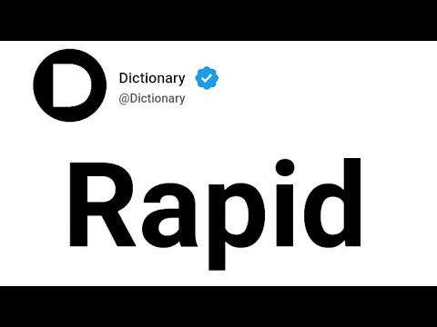 Rapid Meaning In English