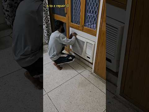 window ac installation #shorts #shortvideo #airconditioner #acservice #shortsfeed #viral #viralshort